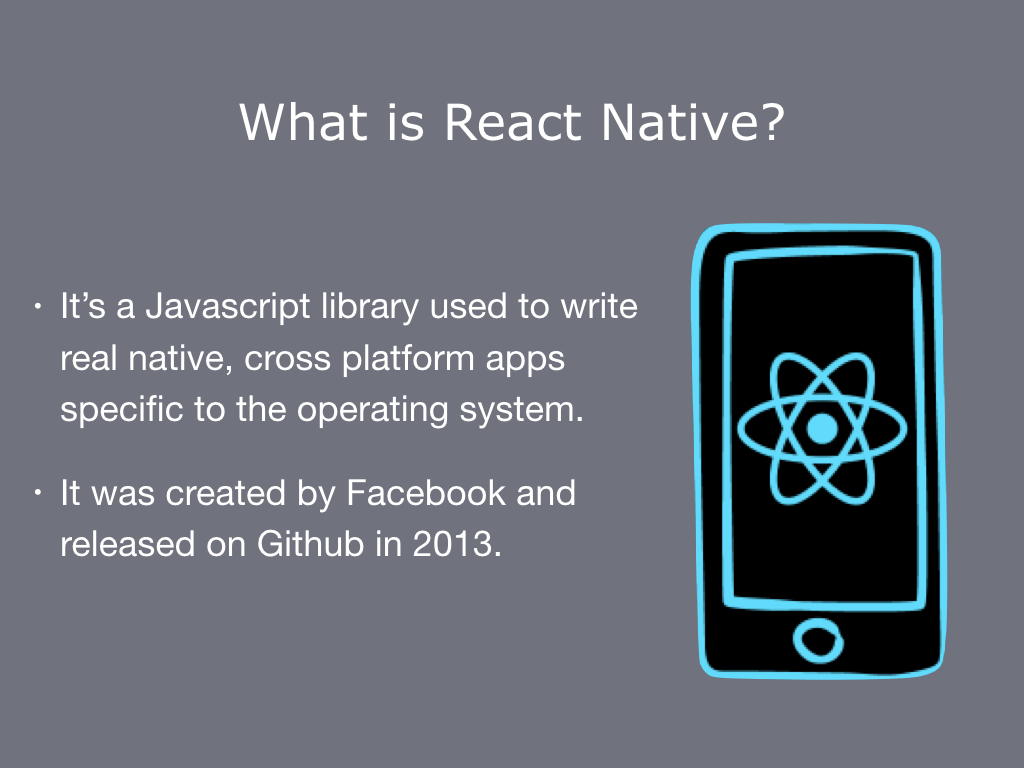 An Introduction To React Native For Javascript Fullstack Academy