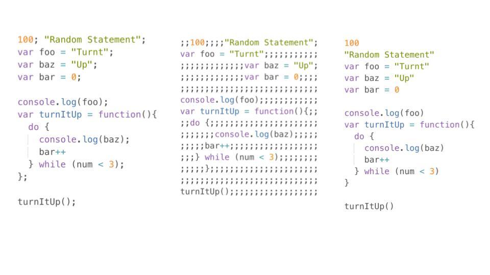 The Javascript Semicolon Fullstack Academy